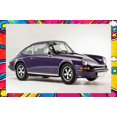 1971 Porsche 911 S UK - Pop Art Edition | 12x18 Inch Laminated Poster ...