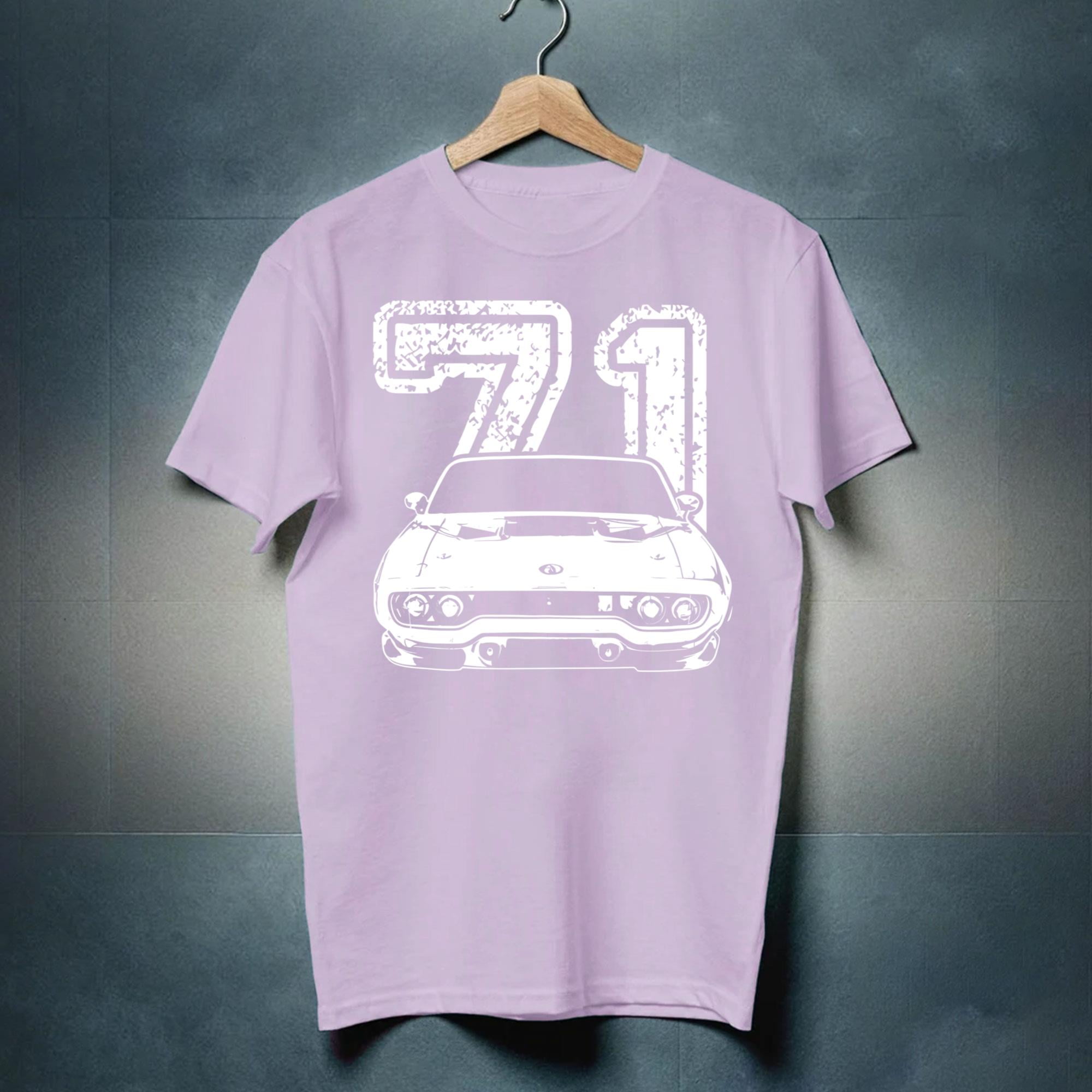 1971 Road Runner Front End Silhouette Classic Muscle Car Enthusiast Cool T Shirt-TH29599 ...