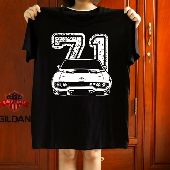 1971 Road Runner Muscle Car Front Silhouette Classic Car Style Graphic ...