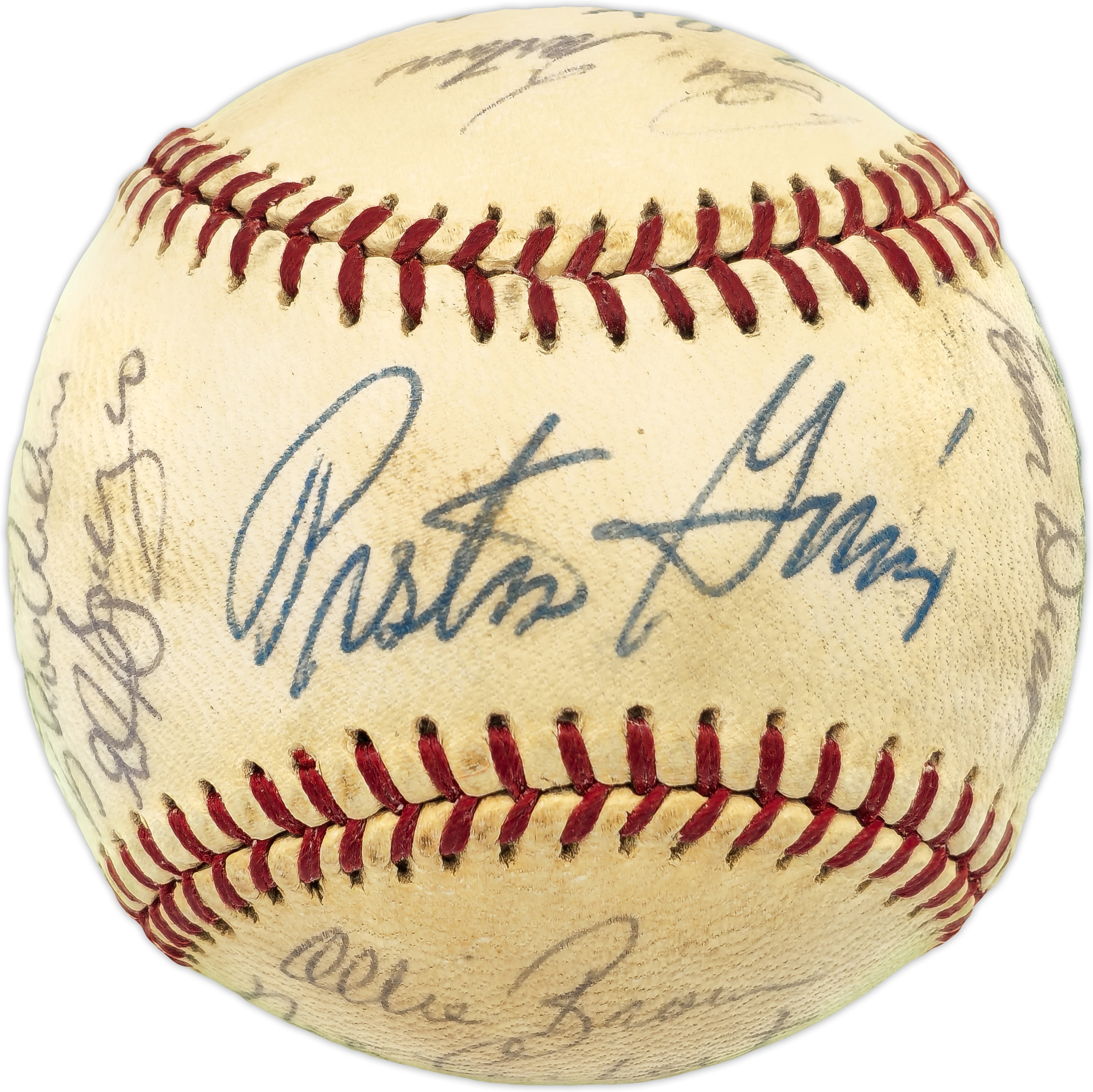 1971 San Diego Padres Team Autographed Official Feeney NL Baseball With ...