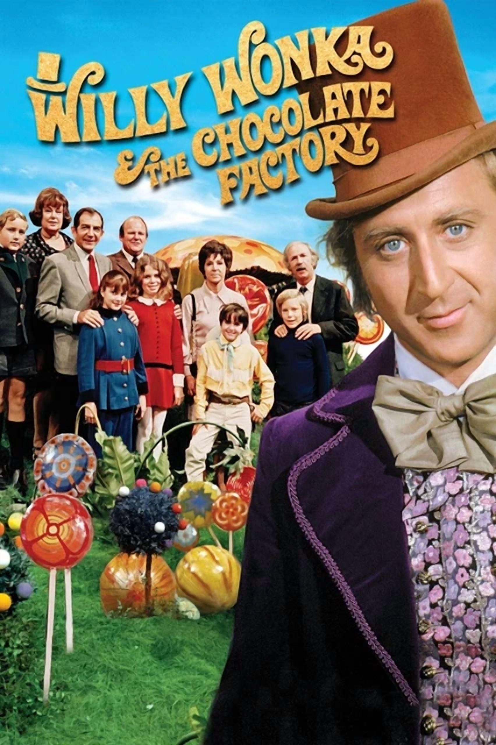 1971 Willy Wonka & The Chocolate Factory Poster Oompa Loompa Gene ...