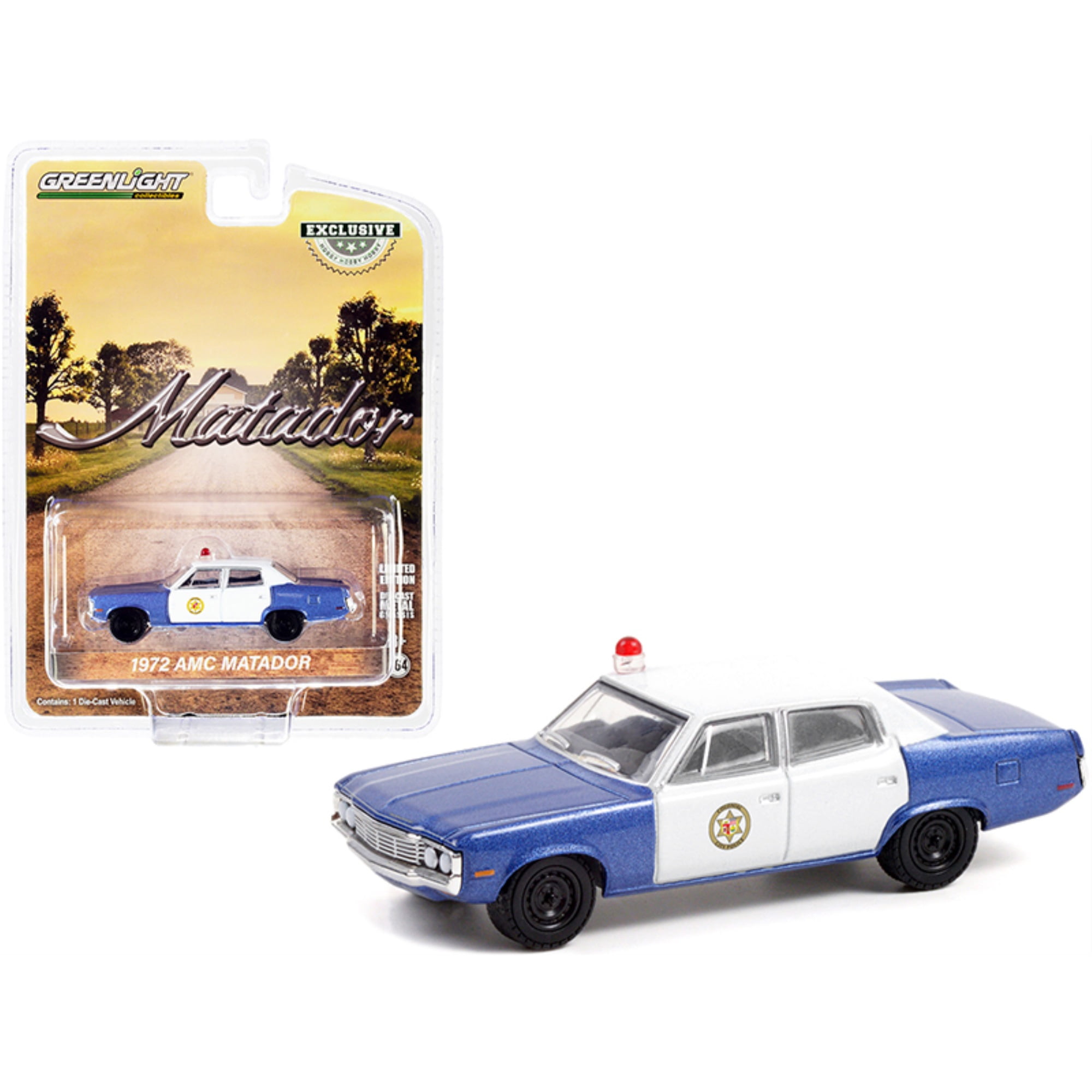 1972 AMC Matador Blue Metallic and White "Colonial City Police" "Hobby ...