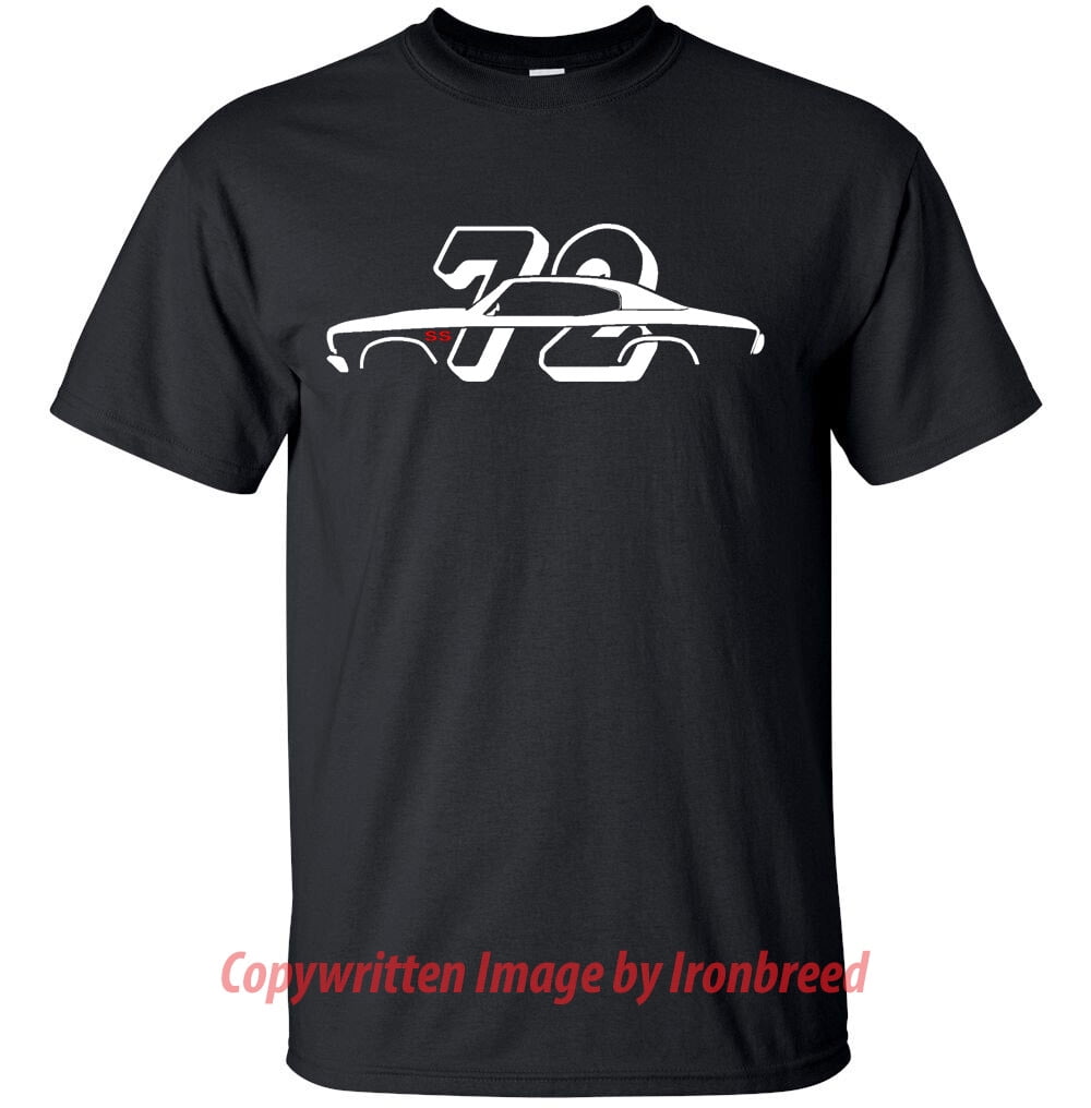 1972 CHEVELLE SS T-Shirt Muscle Car Silhouette 72 350 396 402 LS5 LS6 454 - Walmart.com