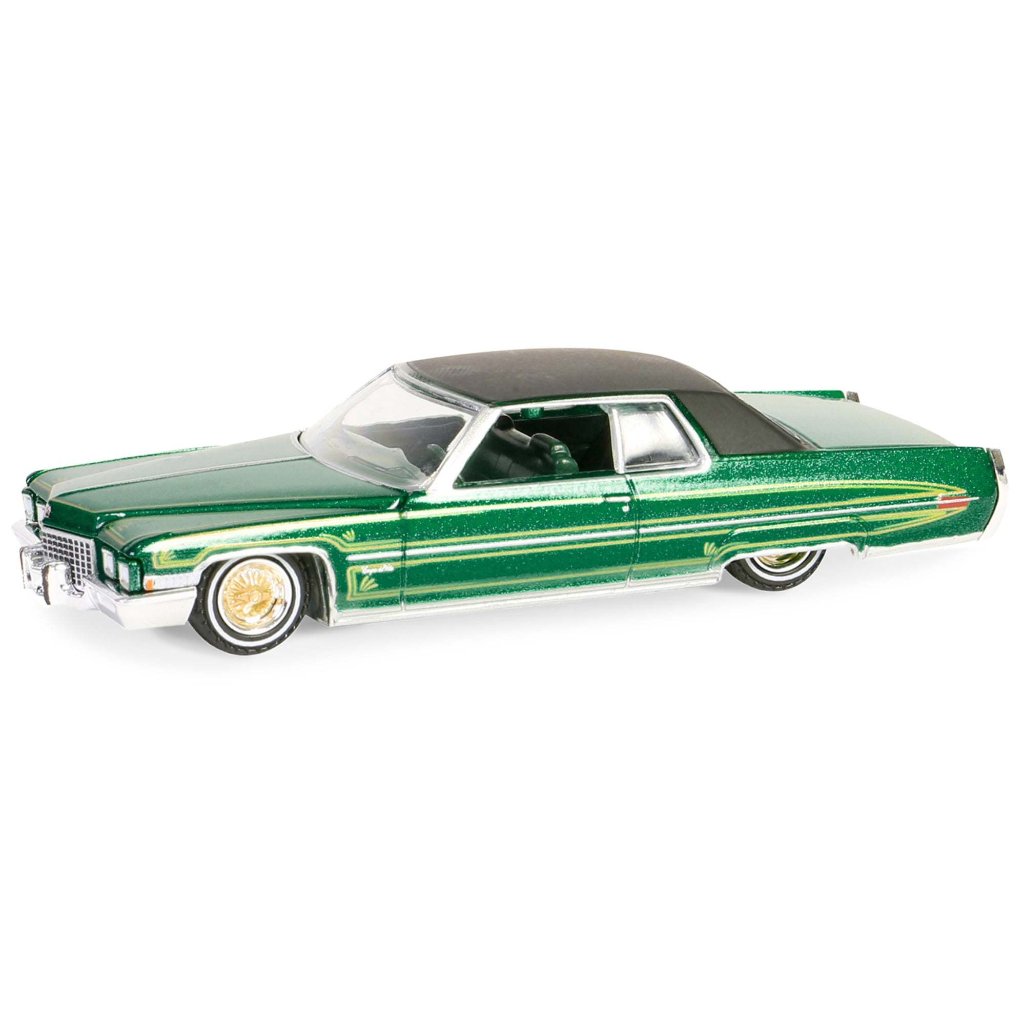 1971 Cadillac Coupe DeVille Lowrider Green Metallic with Black Top and ...