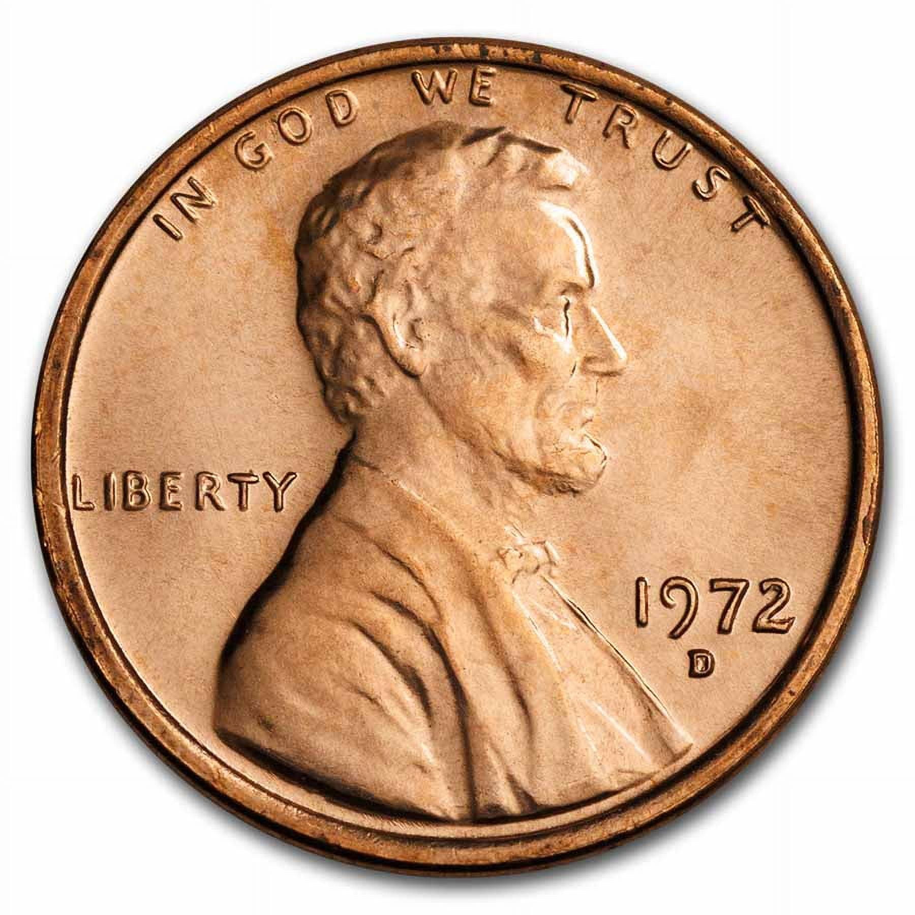1972-D Lincoln Cent BU (Red) - Walmart.com