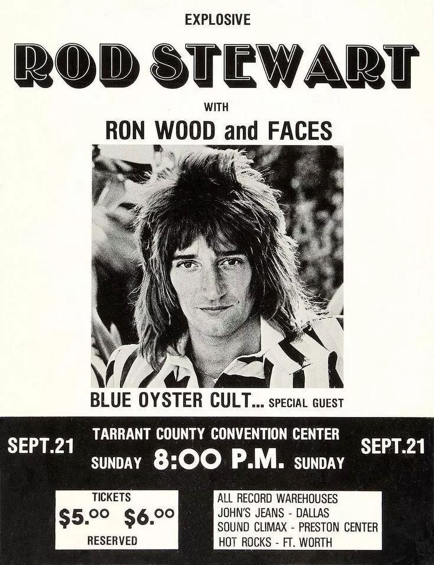 1972 FACES BLUE OYSTER CULT POSTER WALL ART PRINT ES ROD STEWART 11 x 17 Inch Poster - Walmart.com