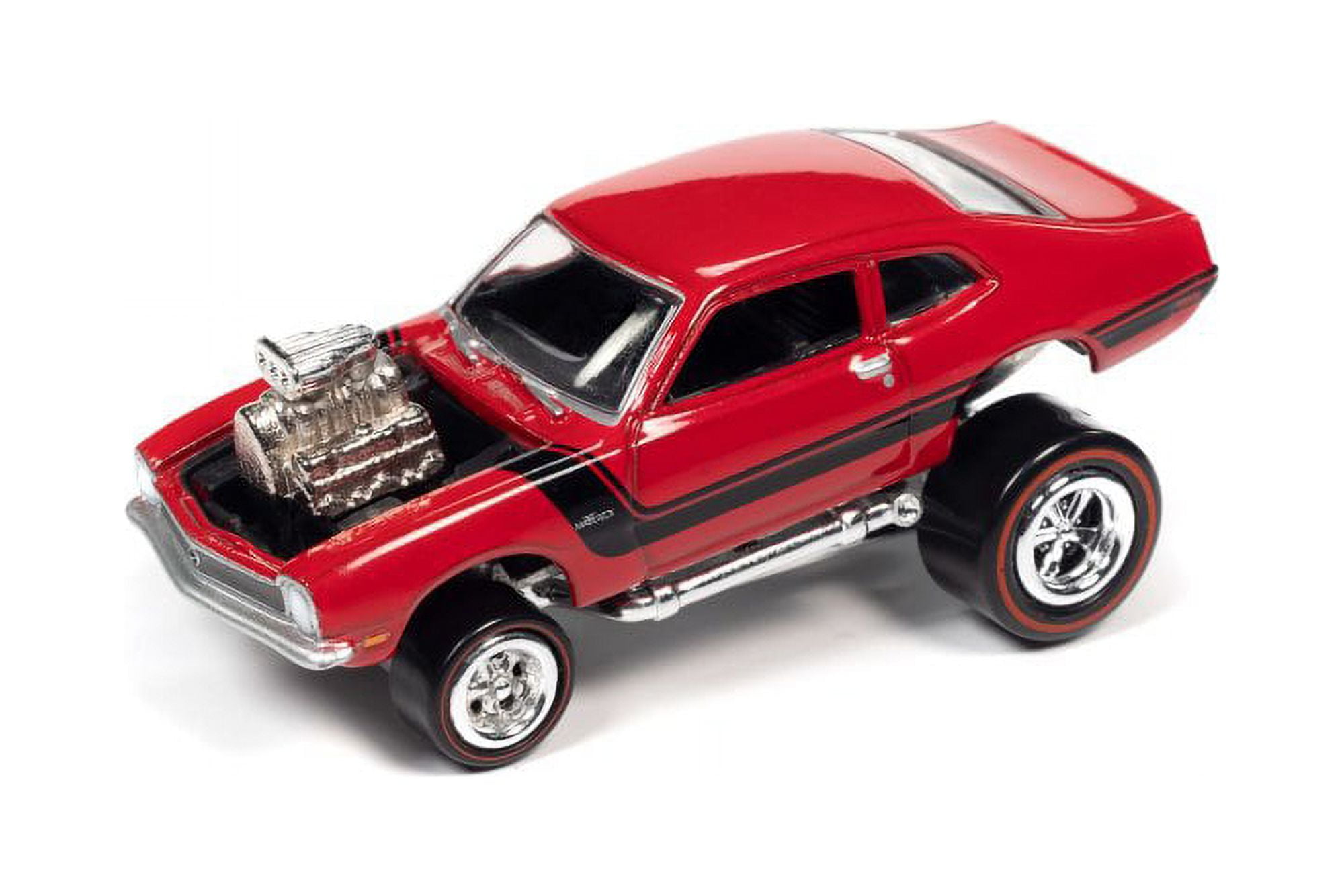1972 Ford Maverick, Red - Johnny Lightning JLSP229/24A - 1/64 Scale ...