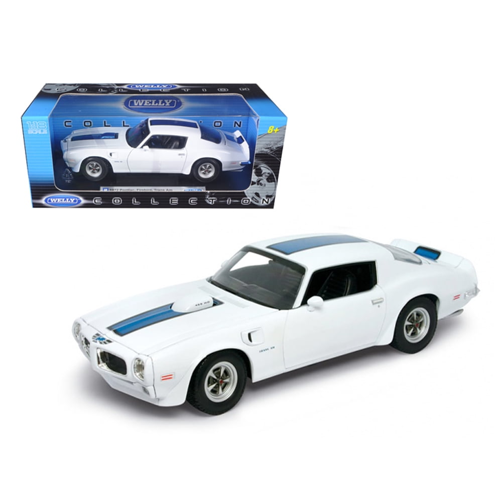 1972 Pontiac Firebird Trans Am White 1/18 Diecast Car by Welly ...