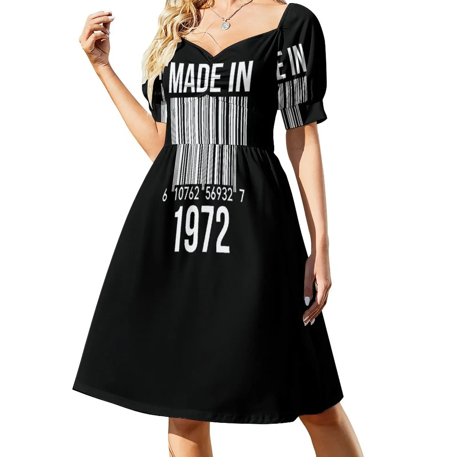 1972 Short-Sleeved Dress Female clothing women dresses luxury dress ...