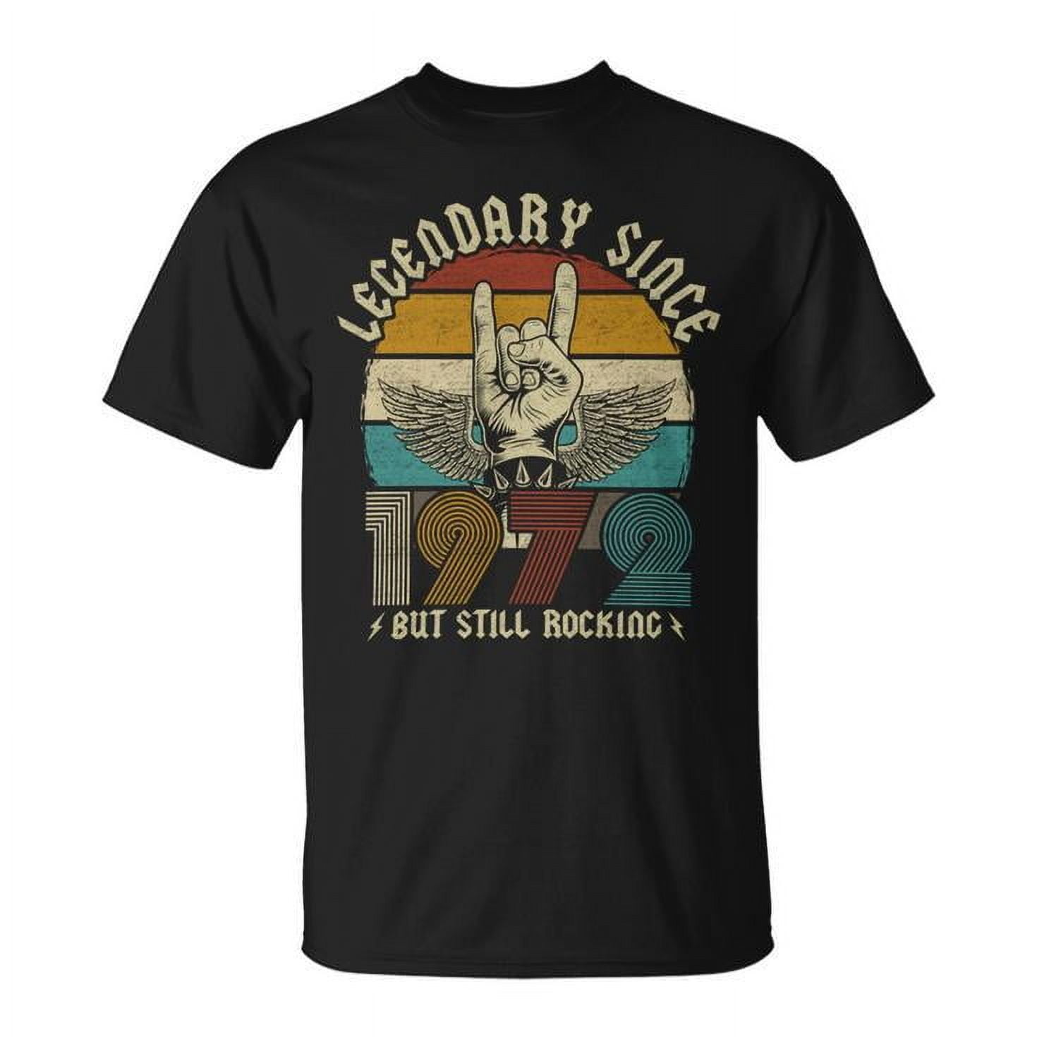 1972 But Still Rocking T-Shirt for Men – Vintage Retro Graphic Tee ...