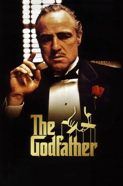 1972 The Godfather Movie Poster Vito Corleone Marlon Brando Pacino ...
