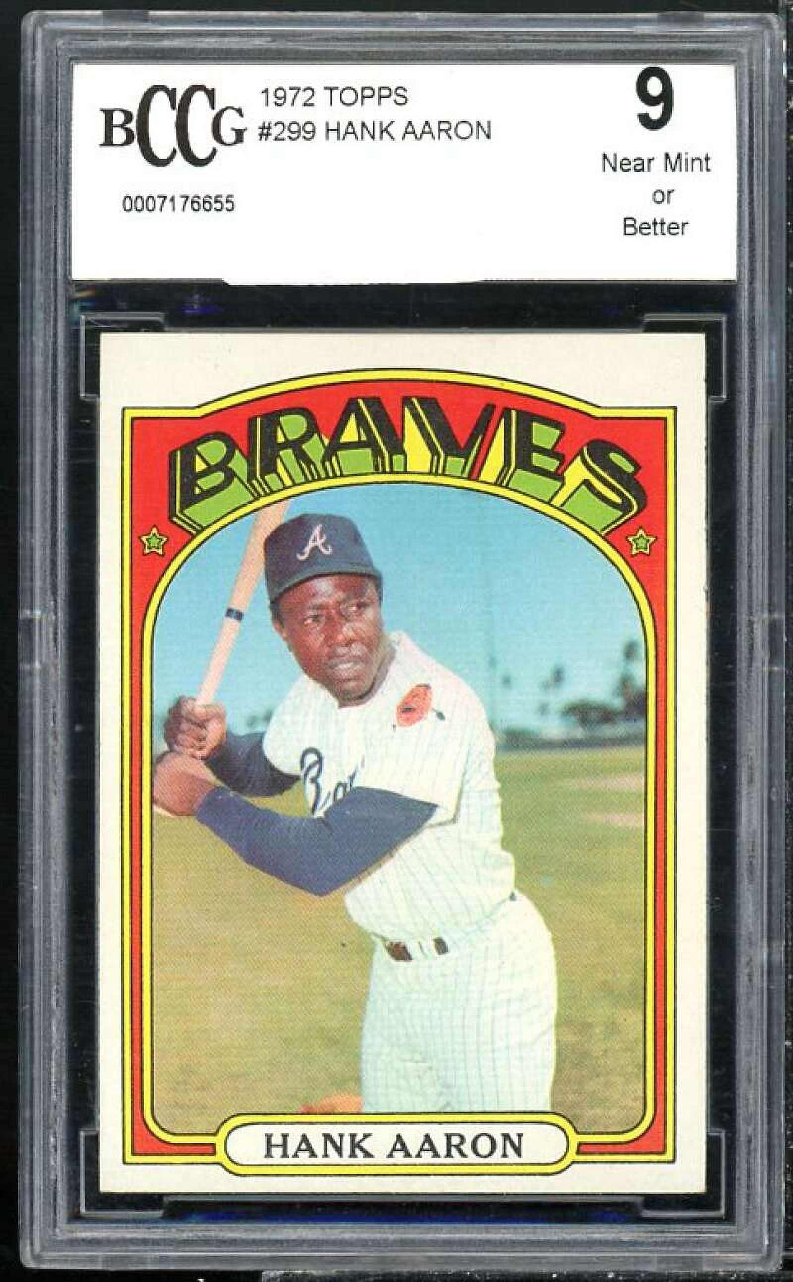 1972 Topps #299 Hank Aaron Card - Walmart.com