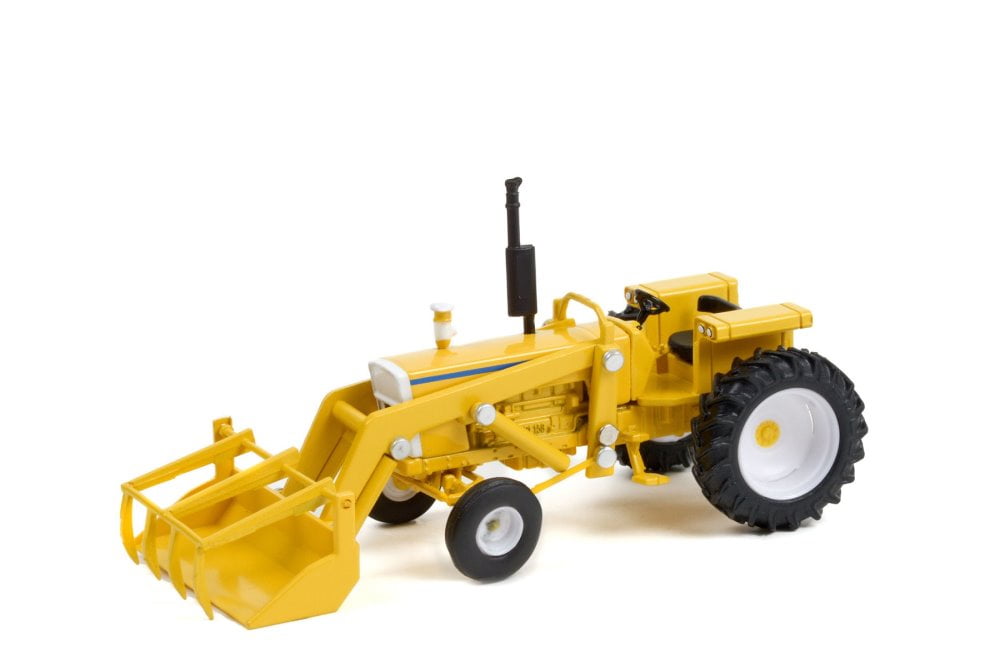1972 Tractor with Front Loader, Yellow - Greenlight 48060B/48 - 1/64 ...