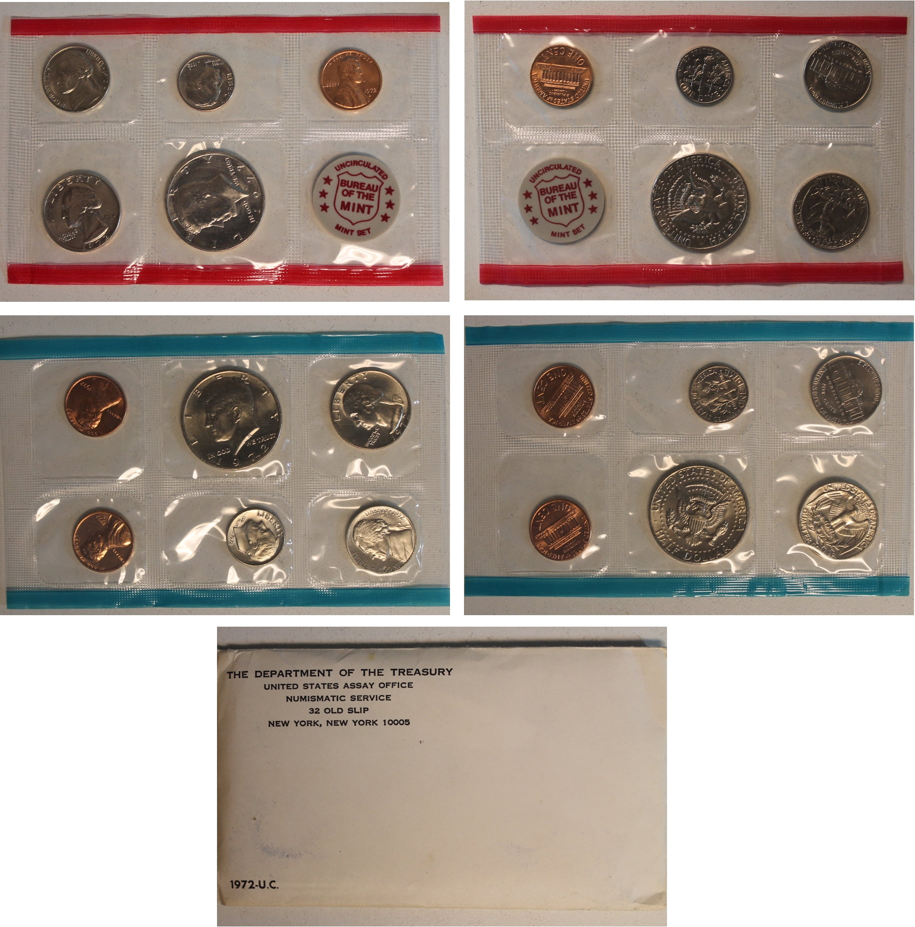 1972 U.S. Mint Set – 11 Coins – Collectible OGP Set - Walmart.com