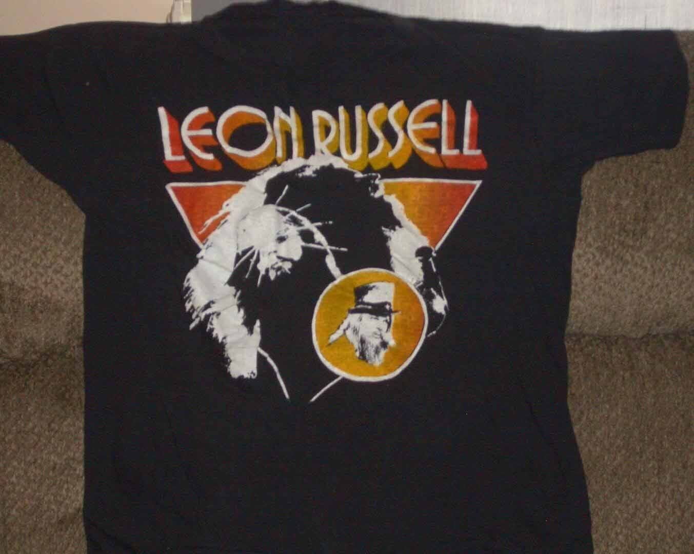 1972 VTG Style LEON RUSSELL Shirt Short Sleeve Black Unisex S-234XL ...