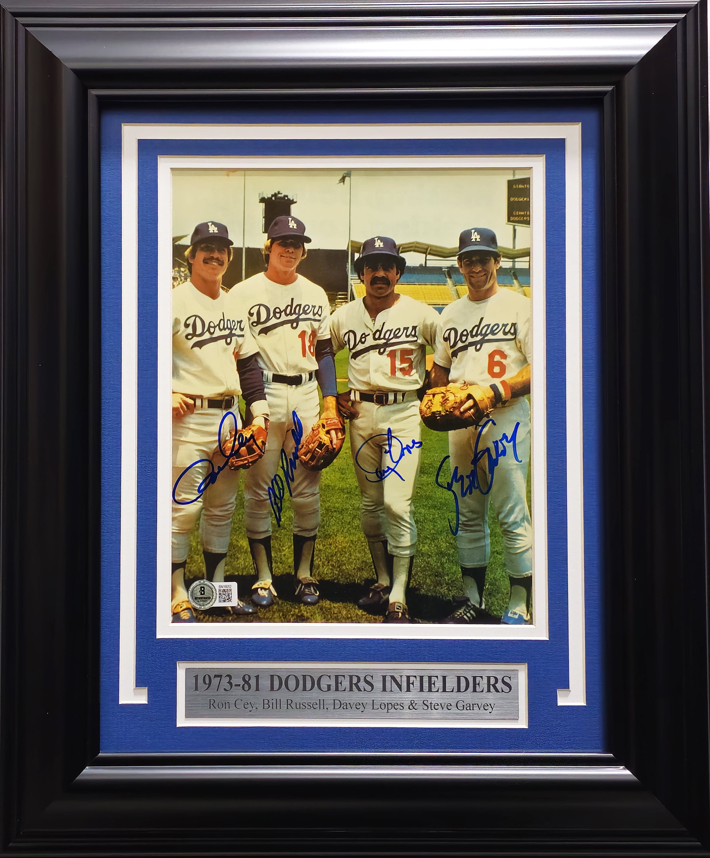 1973-81 Los Angeles Dodgers Infielders Autographed Framed 8x10 Photo ...