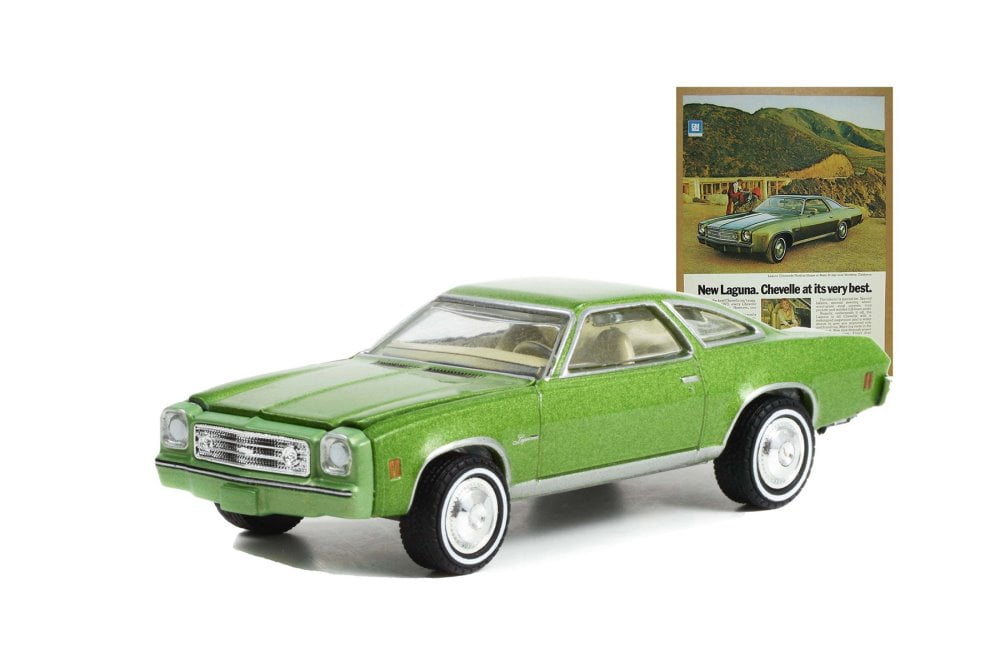 1973 Chevy Chevelle Laguna Colonnade, Green - Greenlight 39100E/48 - 1/ ...