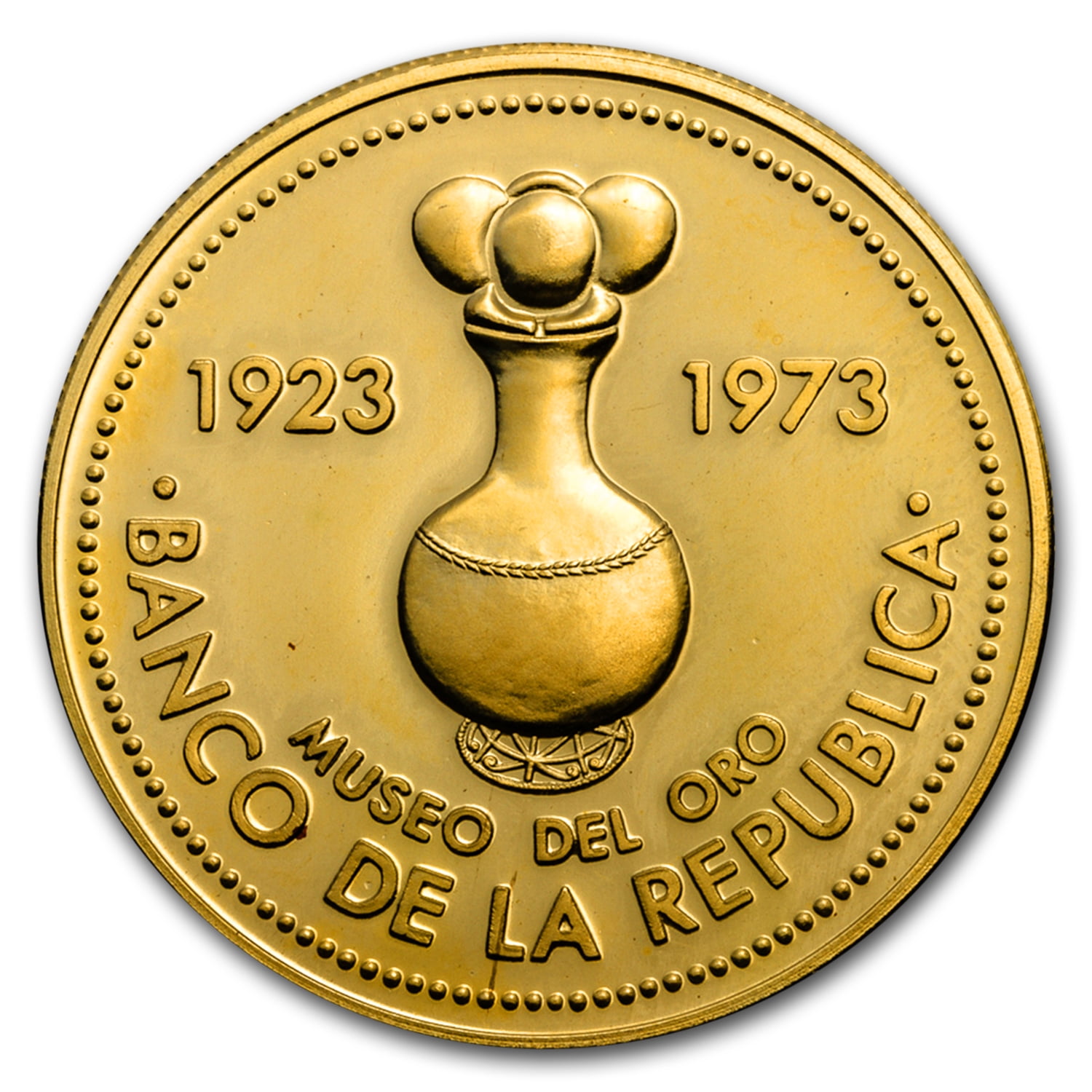 1973 Colombia Proof Gold 1500 Pesos Gold Museum Bogota - Walmart.com