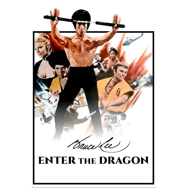 1973 Enter the Dragon Movie Poster 24x36 Iconic Bruce Lee Action ...