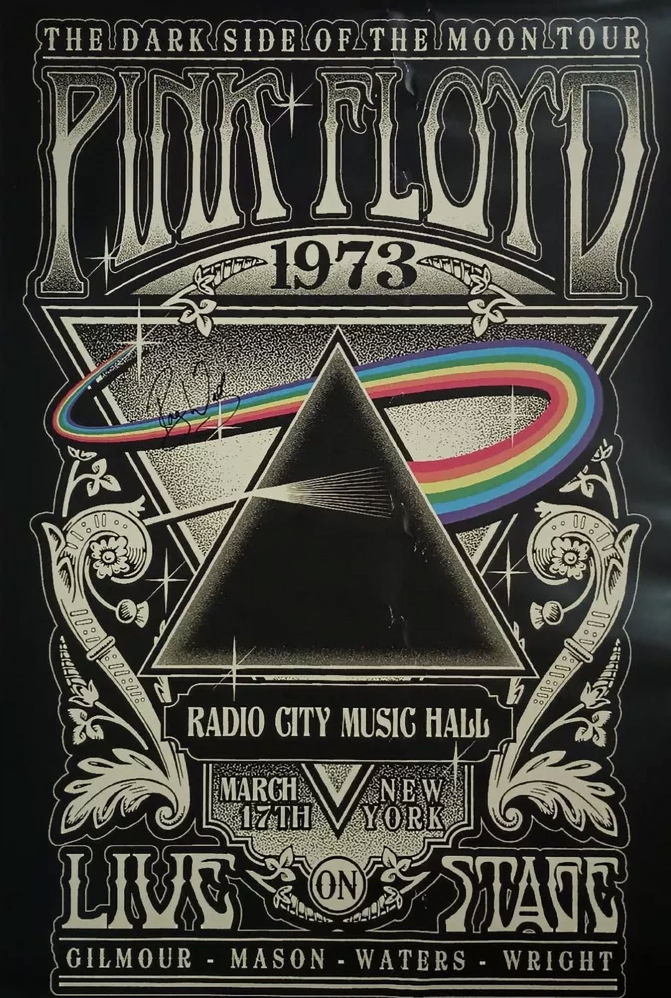 1973 Pink Floyd Concert Poster Wall Art Print Roger Waters facsimile ...