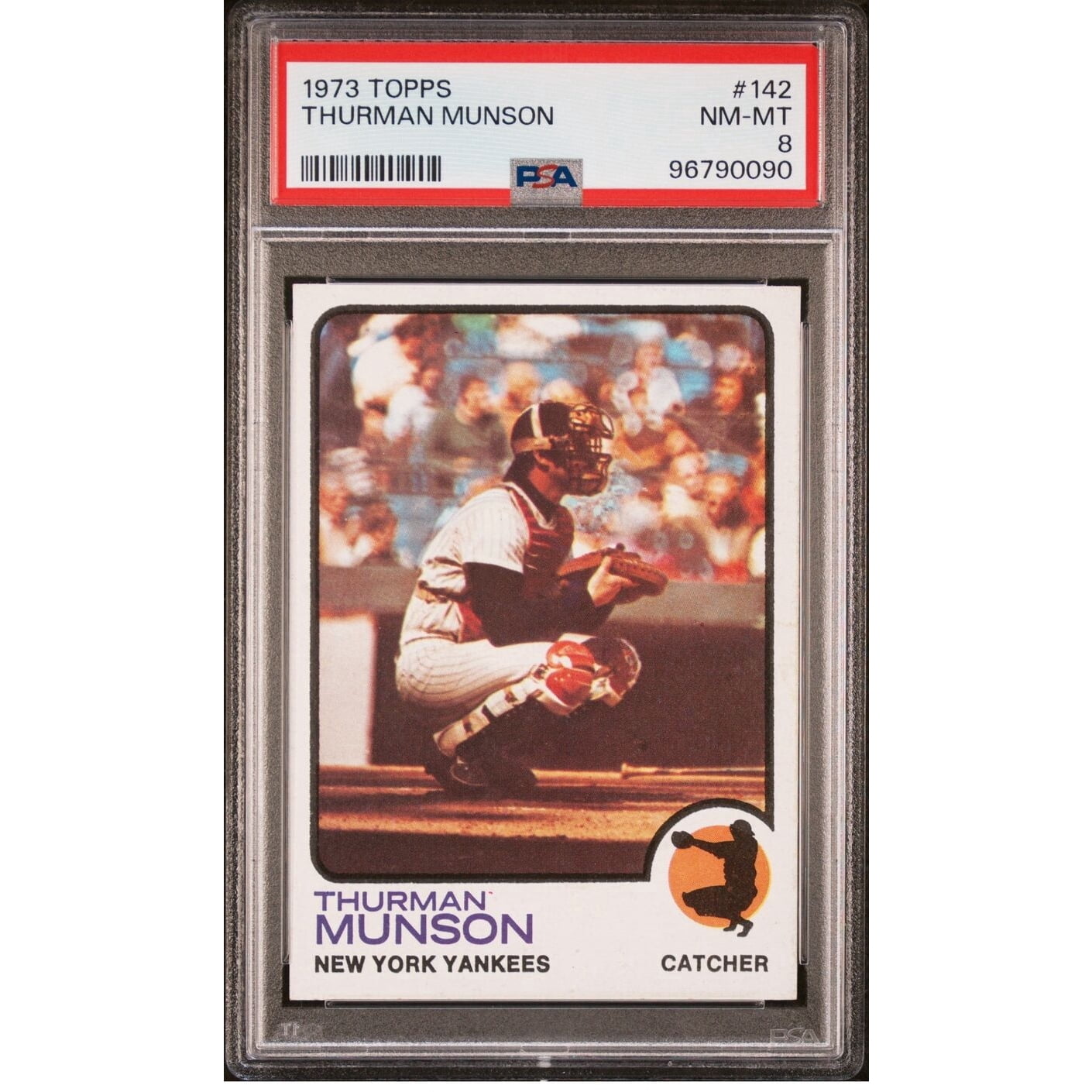 1973 Topps #142 Thurman Munson Yankees Psa 8 B4159165-090 - Walmart.com