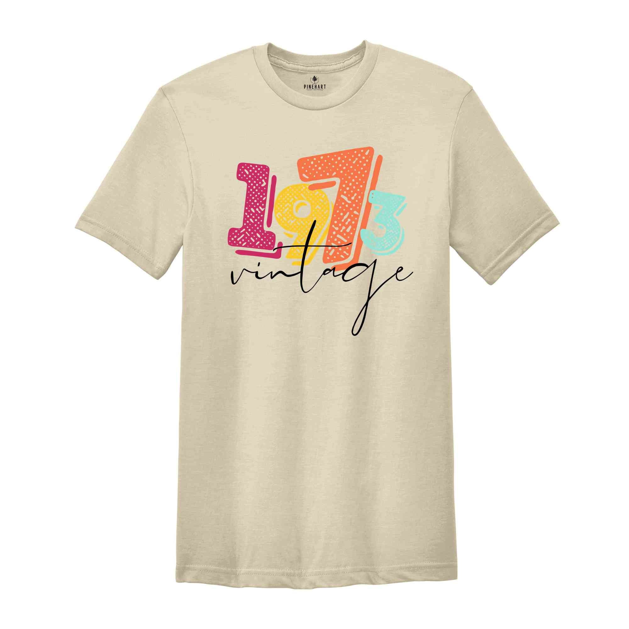 1973 Vintage Birthday Shirt, 51st Birthday TShirt, 51st Birthday Party ...