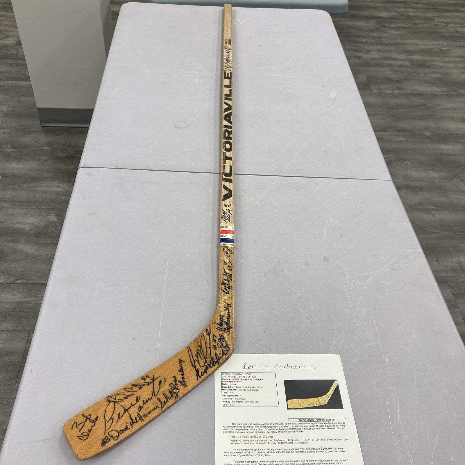 1974-1975 Philadelphia Flyers Stanley Cups Champs Team Signed Hockey ...