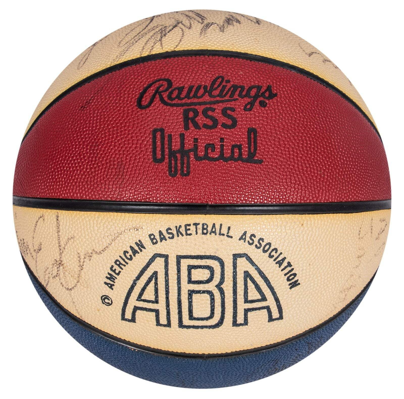 1974-75 Utah Stars Team Signed ABA Official Rawlings Basketball Beckett ...