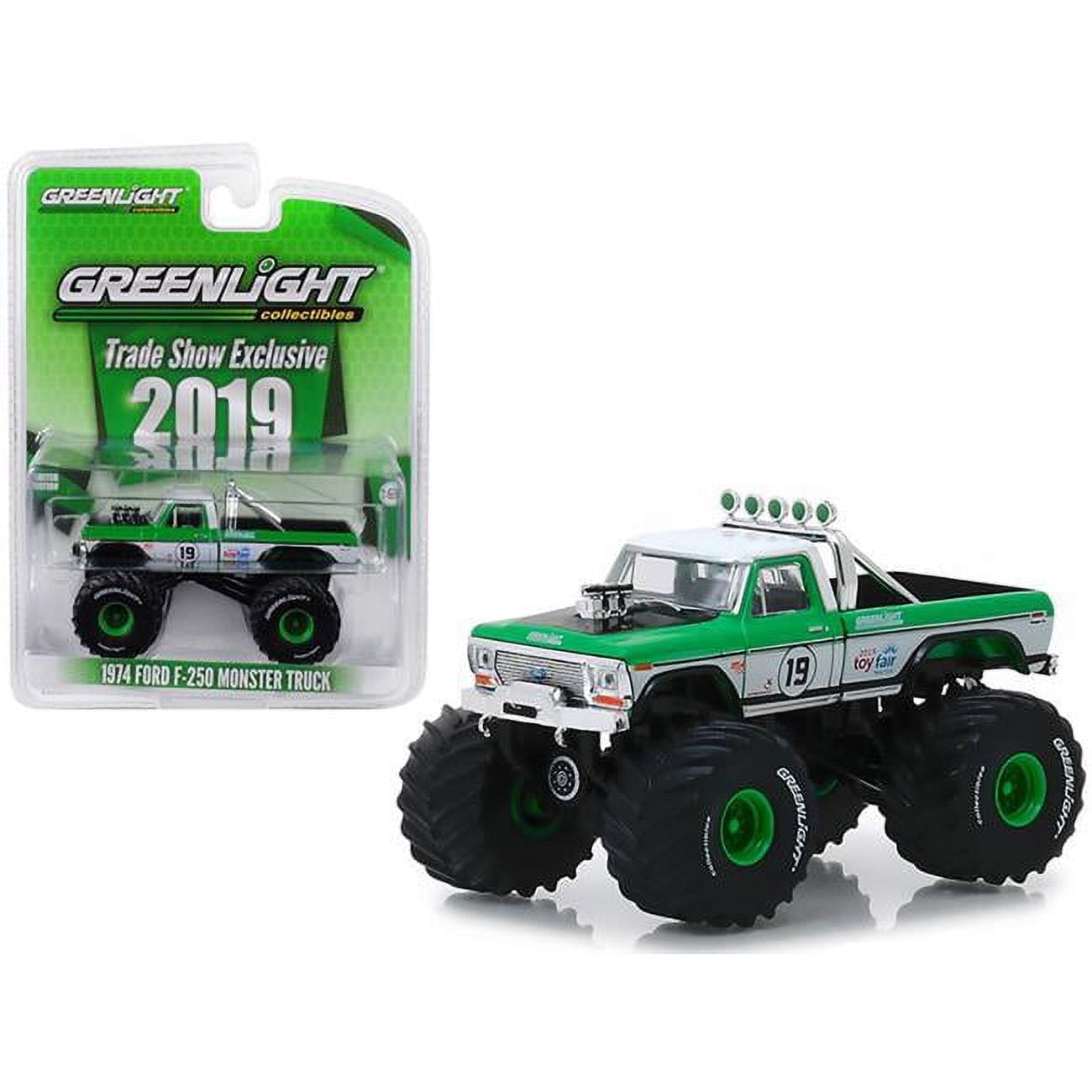 1/64 1974 Ford F-250 Monster Truck, Greenlight Racing, 2019 Trade Show ...