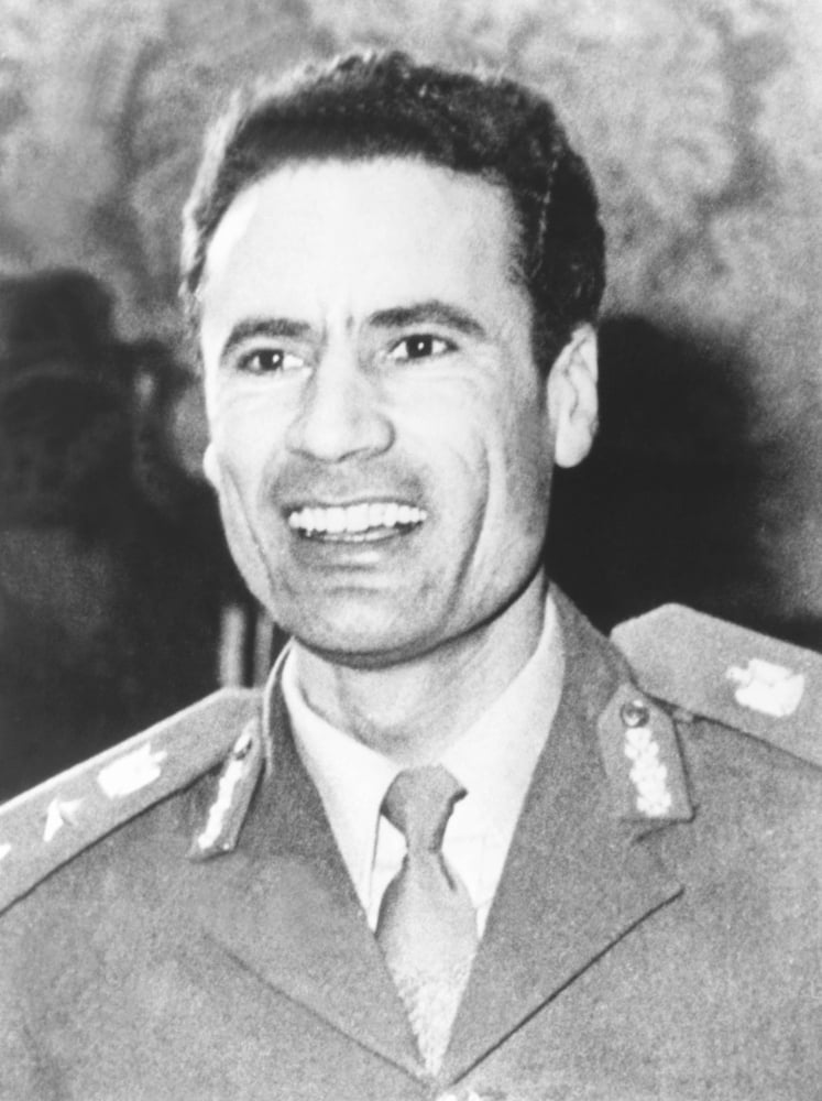1974 Photo Of Muammar Gaddafi Who Assumed Power In Libya After 1969 ...