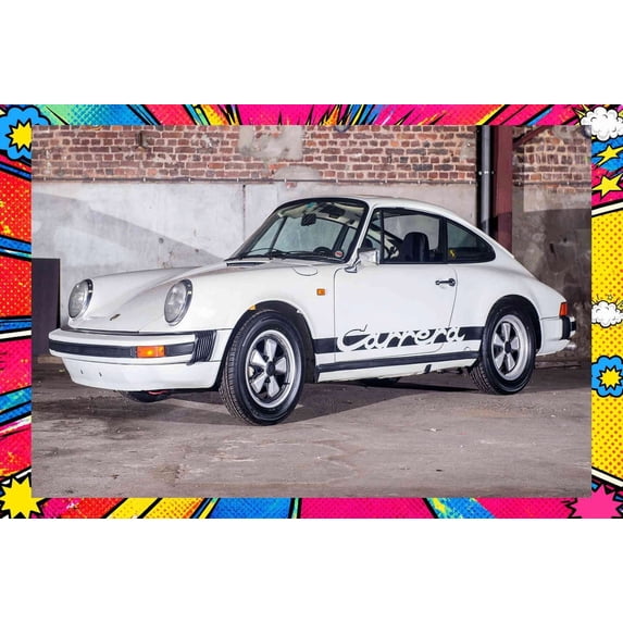 1974 Porsche 911 Carrera - Pop Art Edition | 20x30 Inch Laminated ...