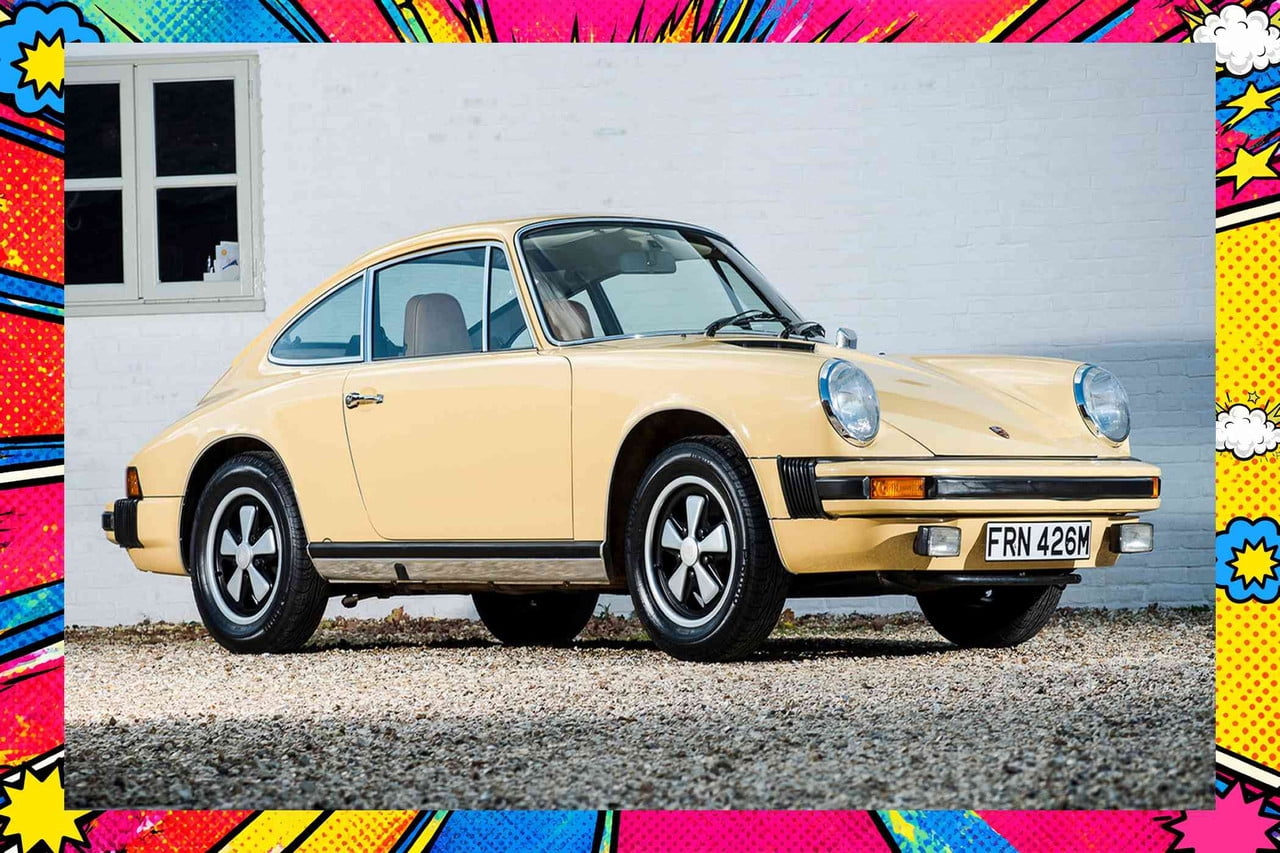 1974 Porsche 911 S - Pop Art Edition | 24x36 Inch Glossy Laminated ...