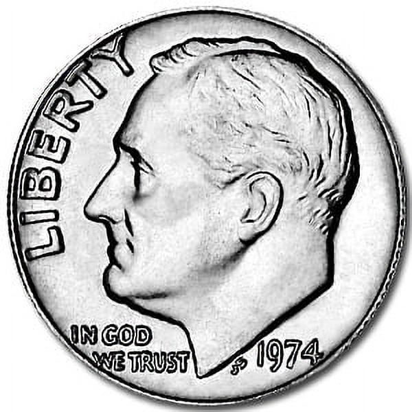 1974 Roosevelt Dime BU - Walmart.com