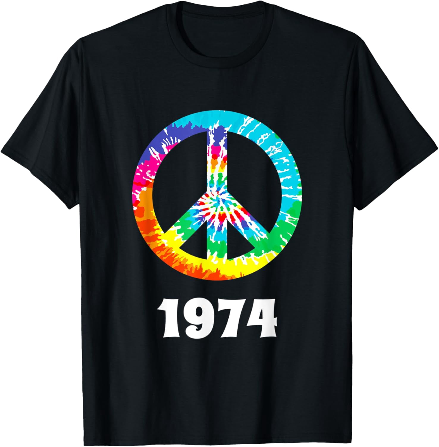 1974 Year Class Reunion Anniversary Hippie Peace Sign Shirt - Walmart.com