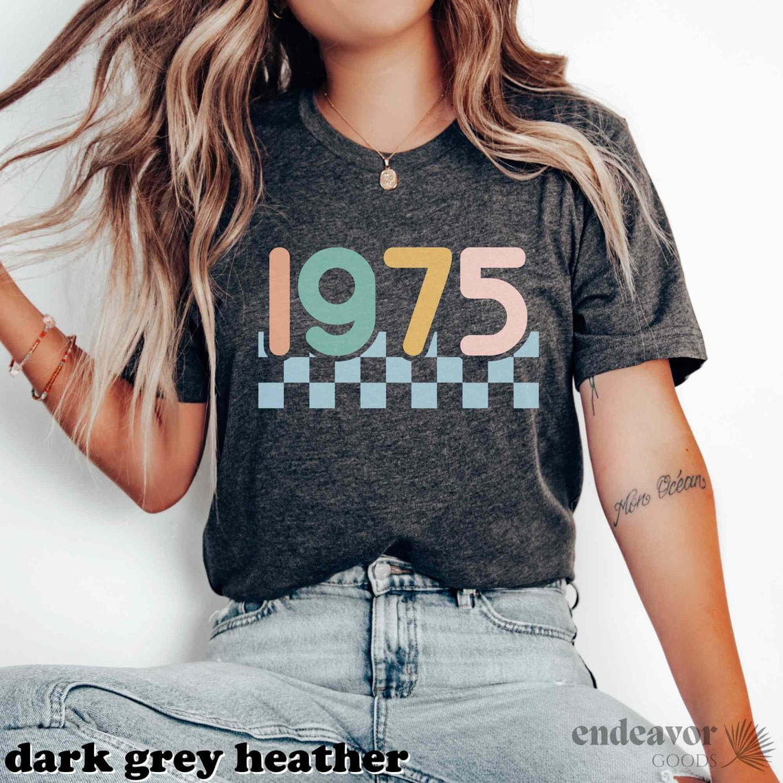 1975 Birthday Shirt Women'S 50Th Birthday Tshirt 1974 Birth Year Gift ...
