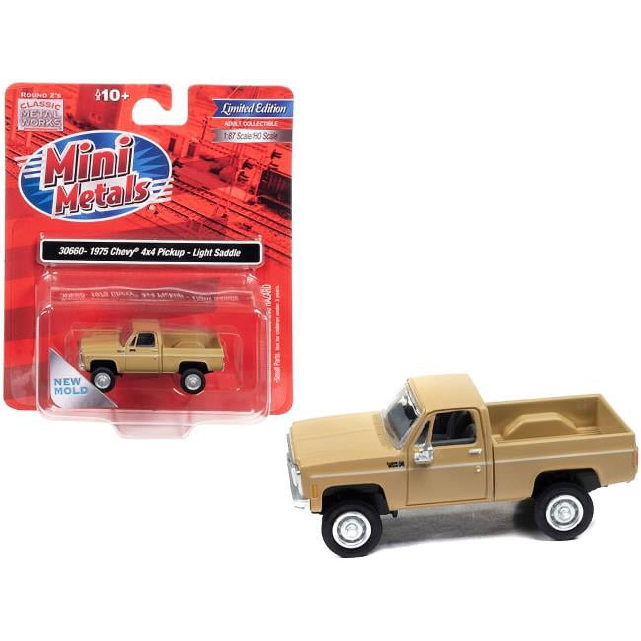 1975 Chevrolet 4x4 Pickup Truck Light Saddle Beige 1/87 (HO) Scale ...