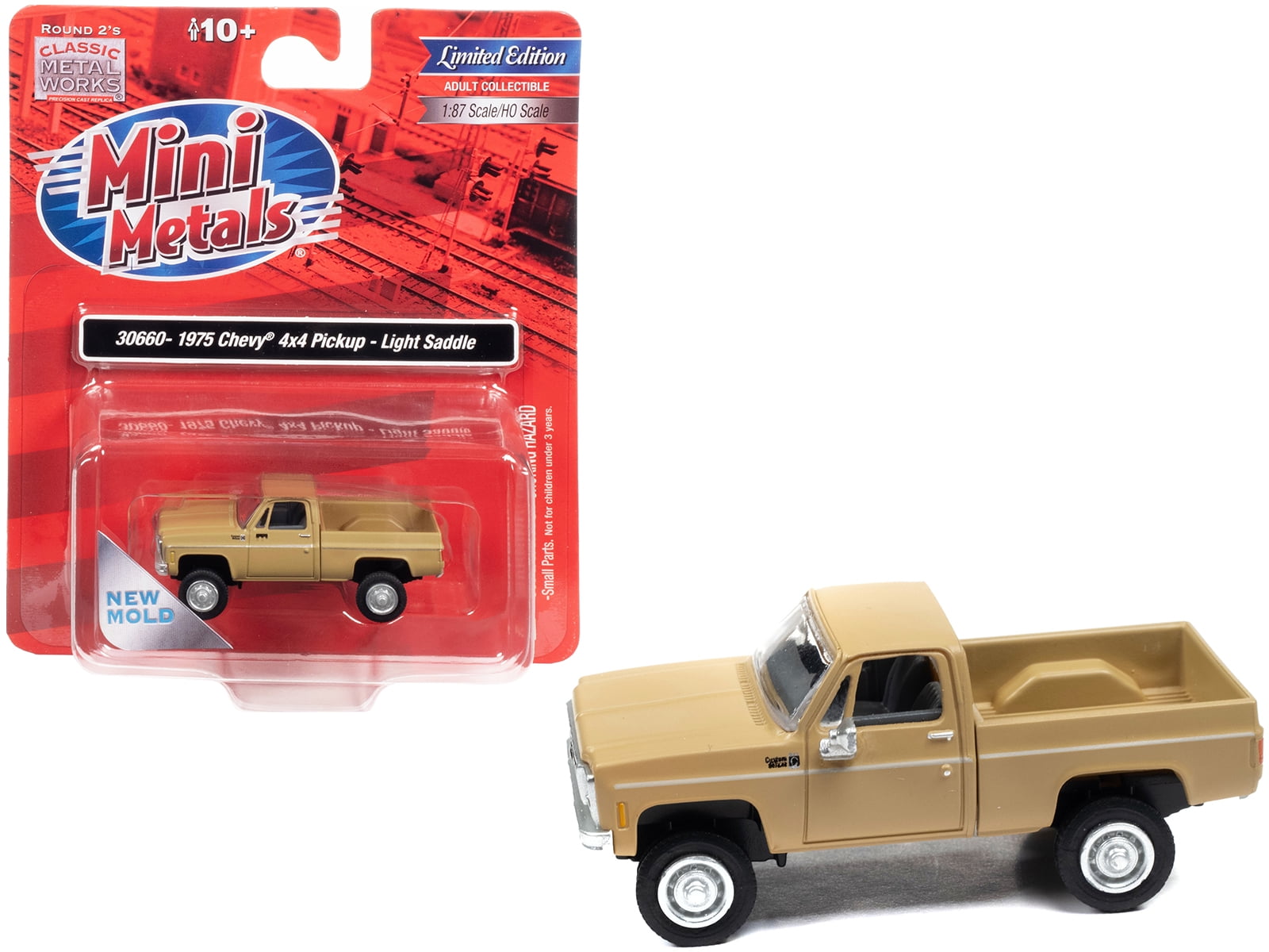 1975 Chevrolet 4x4 Pickup Truck Light Saddle Beige 1/87 (HO) Scale ...