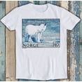 1975 Norway Svalbard Polar Bear Postage Stamp Mail Funny Gift Tee T ...