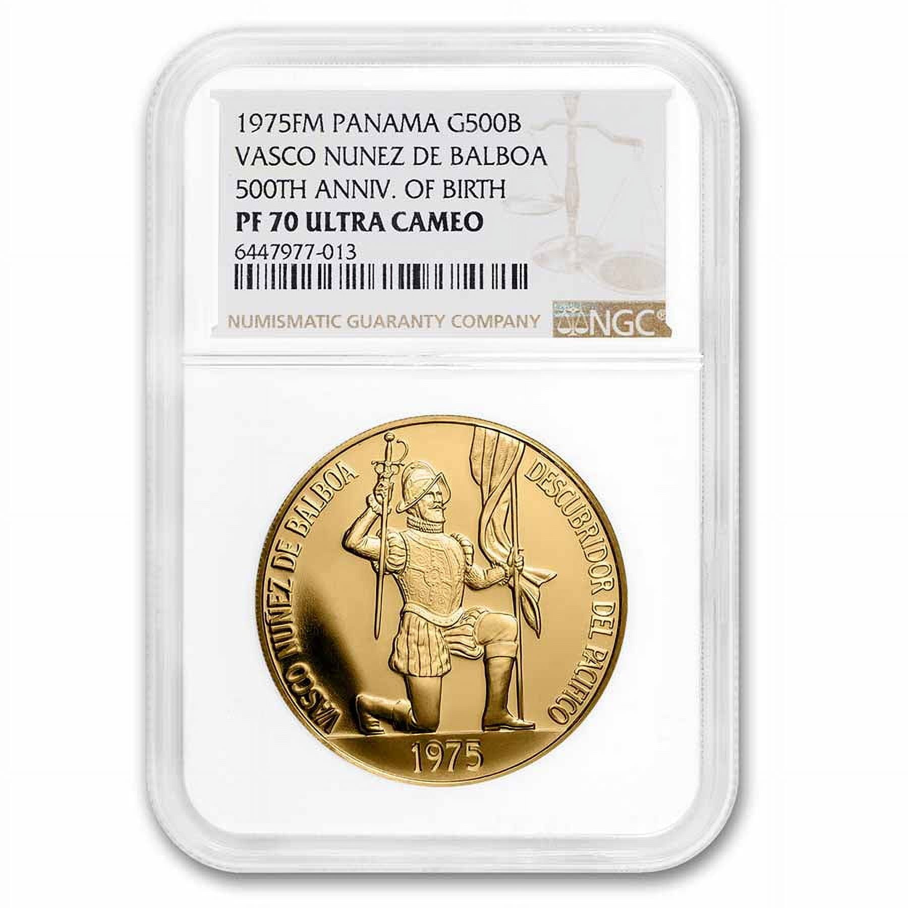 1975 Panama Gold 500 Balboas PF-70 NGC - Walmart.com
