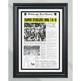 1975 Pittsburgh Steelers Super Bowl IX Champions Framed Front Page ...