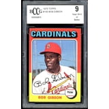 1975 Topps #150 Bob Gibson Card BGS BCCG 9 Near Mint+ - Walmart.com