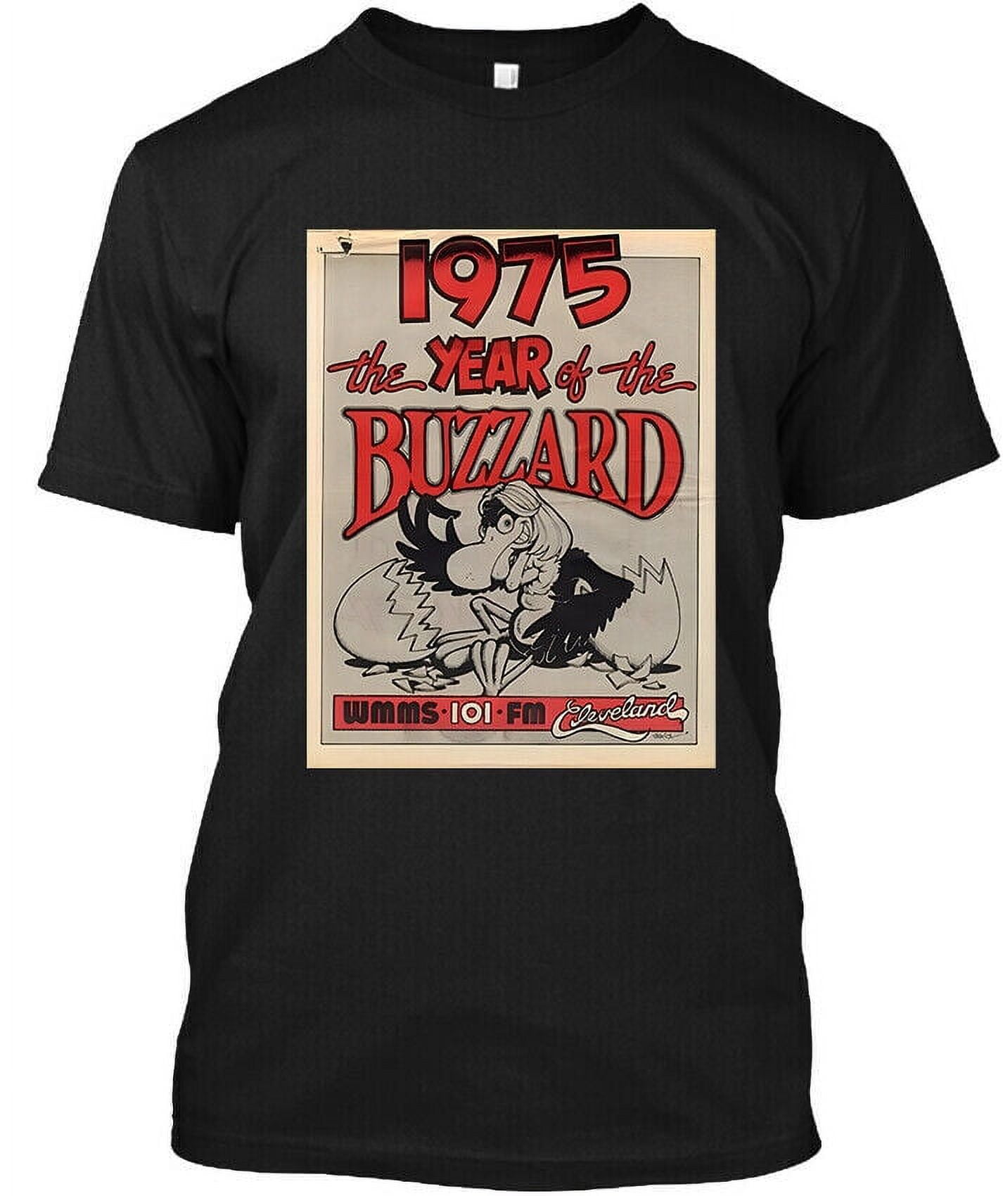1975 Year of the Buzzard American Station Radio Art Retro T-Shirt S to ...
