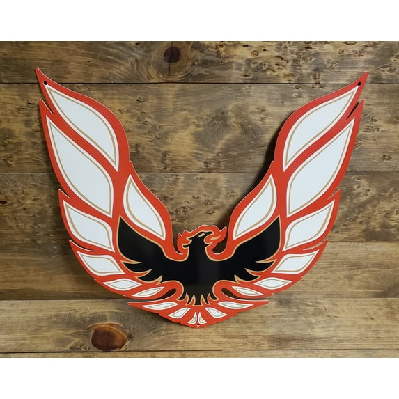 1976-81 Pontiac Firebird Trans Am Emblem Steel Sign - Red - Walmart.com