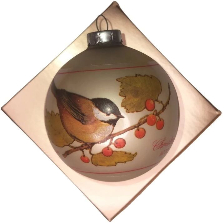 1976 Birds of Winter (Chickadees) Hallmark Keepsake Christmas Tree ...