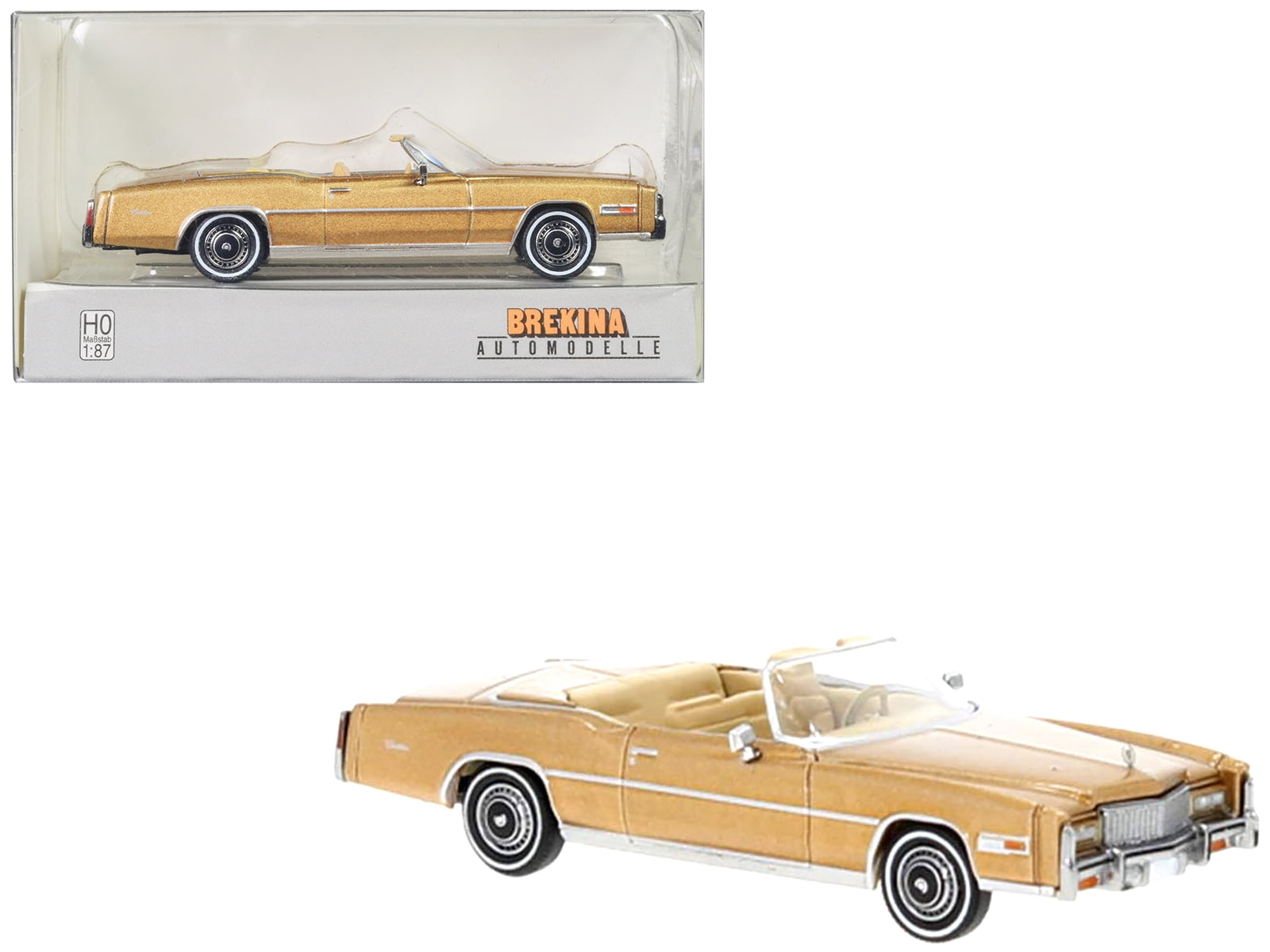 1976 Cadillac Eldorado Convertible Beige Metallic 1/87 (HO) Scale Model ...