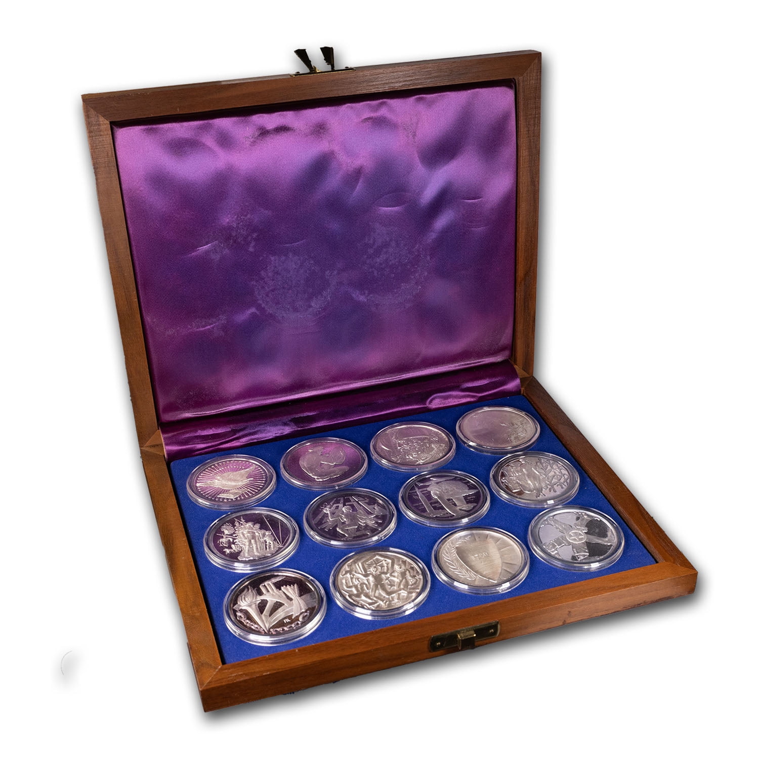 1976 Hamilton Mint Spirit of America Silver Art Medal Set of 12 ...