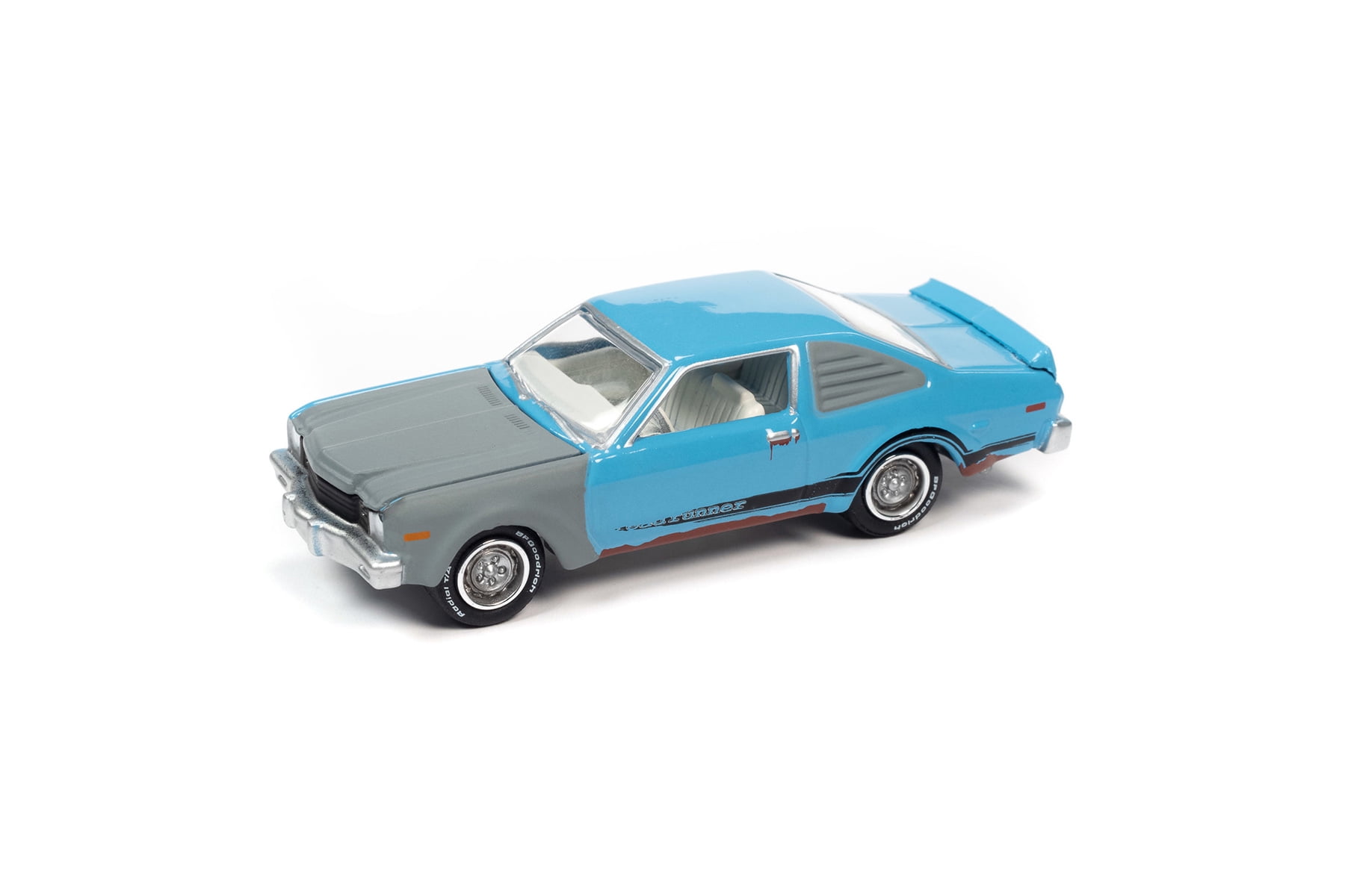 1976 Plymouth Road Runner, Sky Blue w/Primer Gray - Johnny Lightning ...