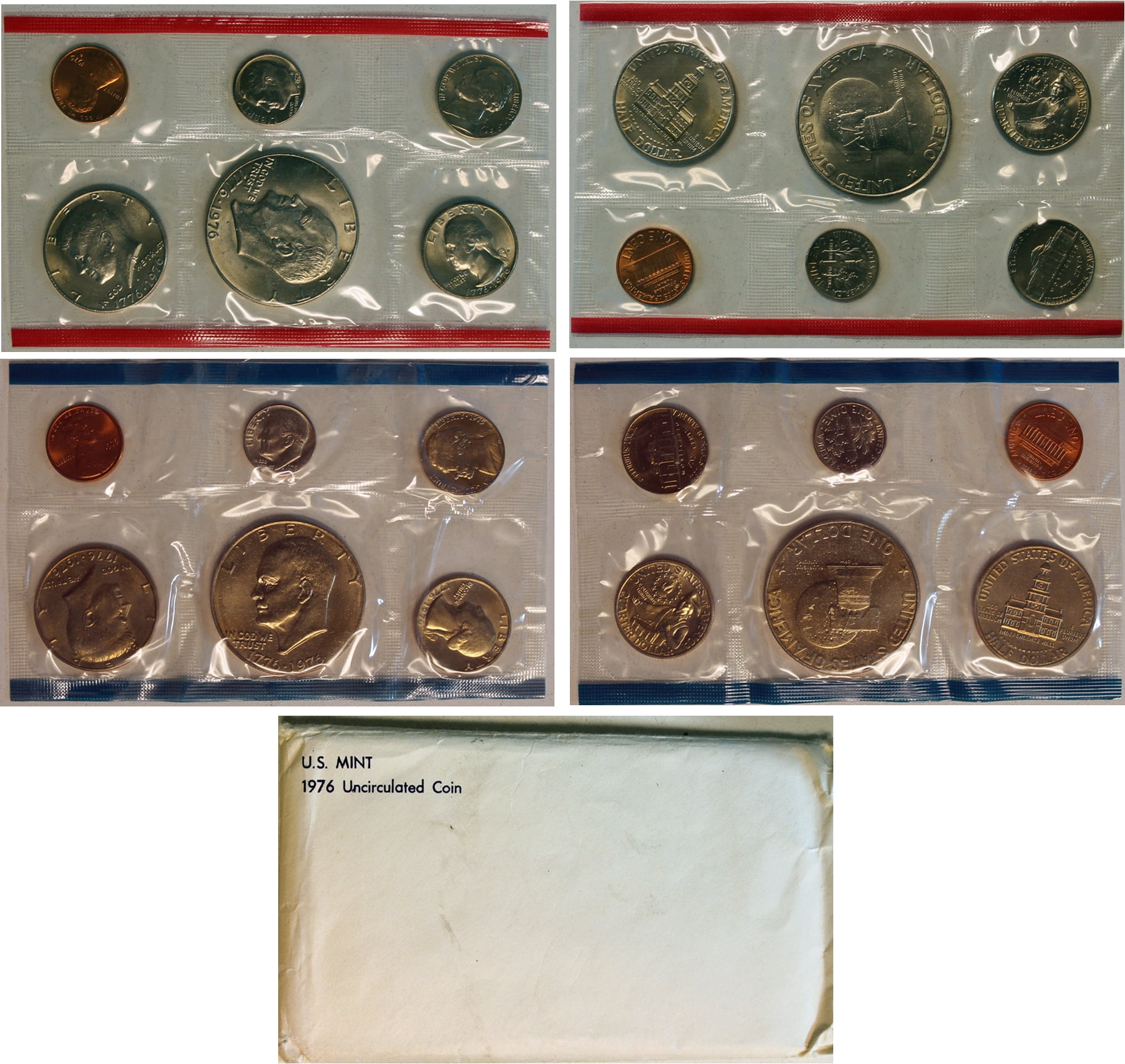 1976 U.S. Mint Set – 12 Coins – Collectible OGP Set - Bicentennial ...