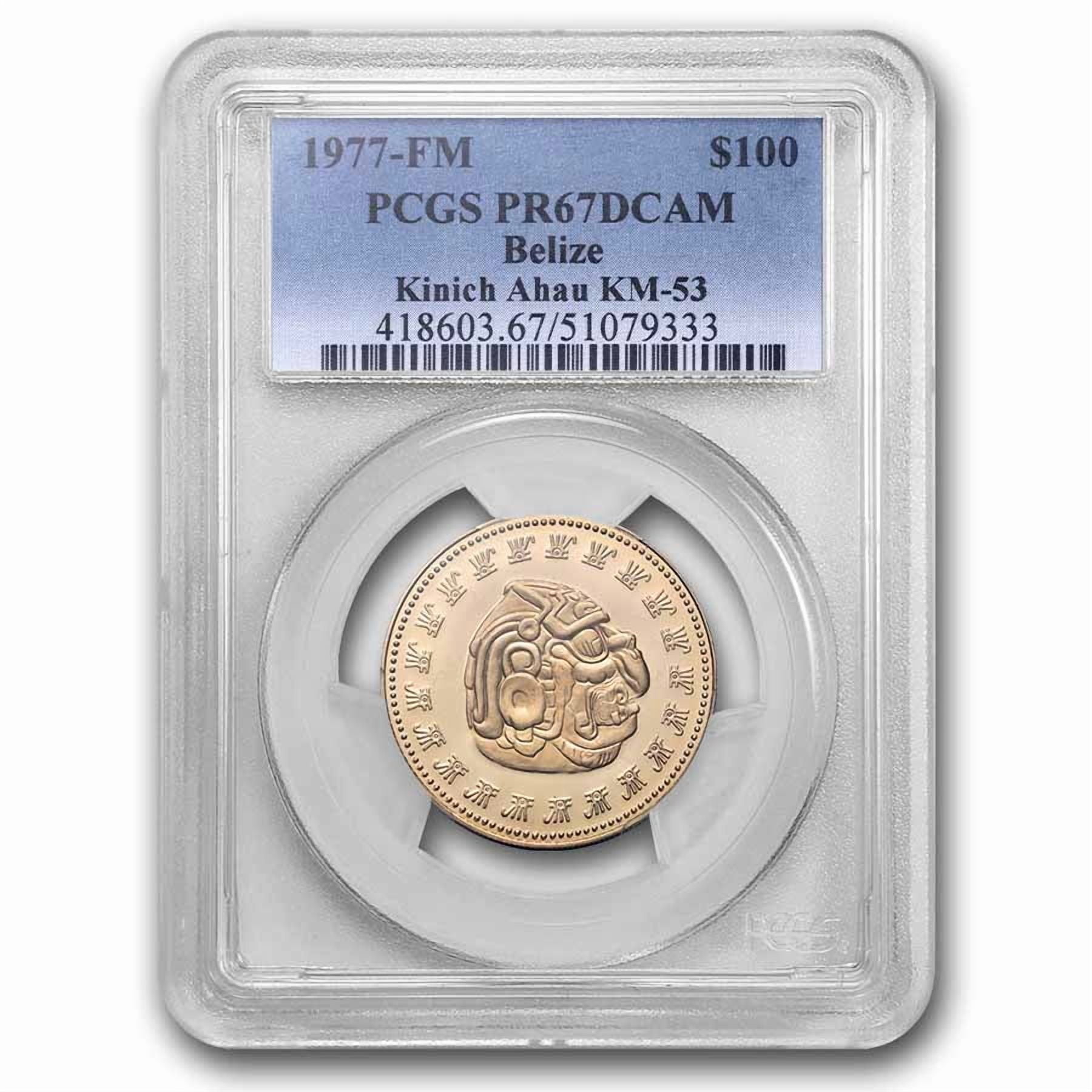 1977 Belize Proof Gold 100 Dollar Kinich Ahau PR-67 PCGS - Walmart.com