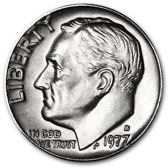 1977-D Roosevelt Dime BU - Walmart.com